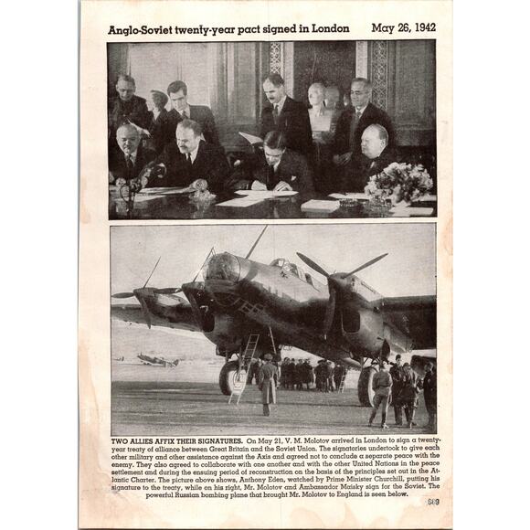 None and/or Unknown | Other | Anglosoviet Twentyyear Pact Signed In ...